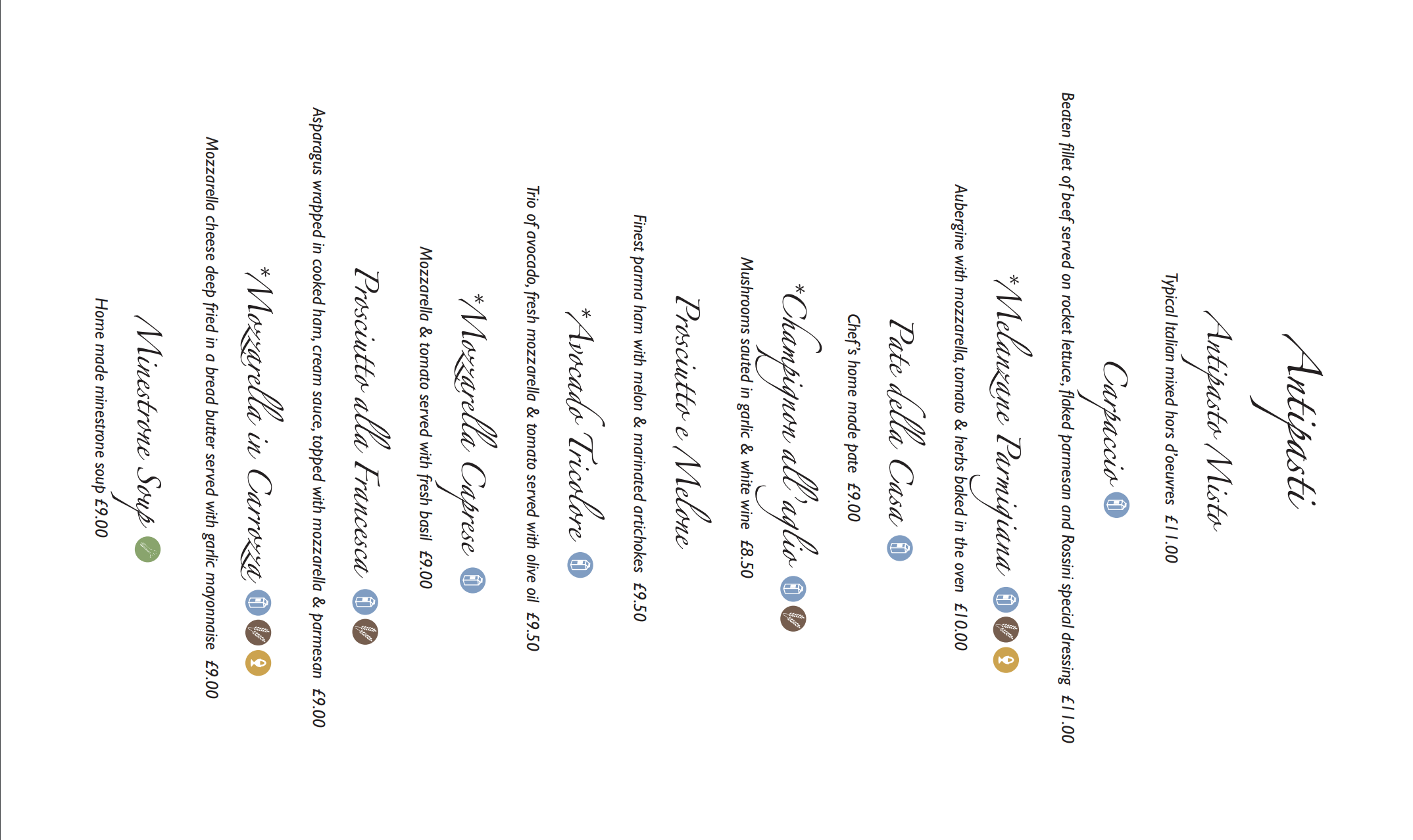 MENU | Rossini Restaurant